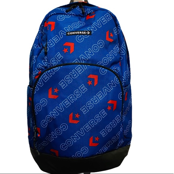 Converse | Bags | Converse Full Size Backpack In Blue Wlogo Design ...
